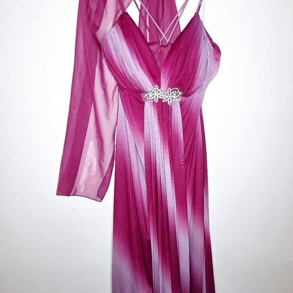 Pacific Plex | Dresses | Pacific Plex Pink Metallic Prom Dress With ...